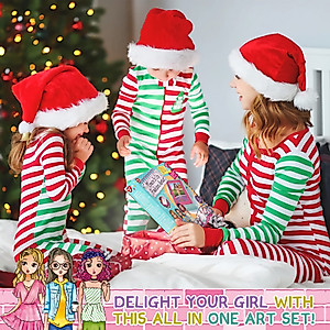 Zyerch Light Up Tracing Pad, Fashion Design Activity Kit for Girls, Eye-Soft Technology, 5 Colored Pencils, Gifts for Children Ages 6, 7, 8, 9, 10, (6035) , White