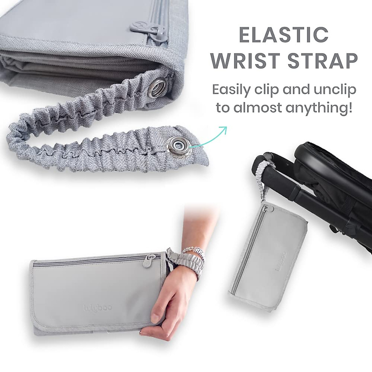 Lulyboo Portable Diaper Changing Pad - Diaper Changer Travel Bag & Baby Changing Pad, Foldable Baby Changing Mat, Portable Changing Pad for Baby Gift - Changing Station, Baby Registry Search - Bubble