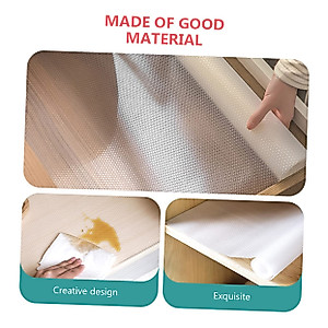 HEMOTON 3 Rolls Drawer Mat Shelf Liners Cabinet Mats Office Cupboard Mat Non Cabinet Liner Cabinet Shelf Wardrobe Mat Office Mat Waterproof Cabinet Pads Eva Kitchen Cabinet Mat Thicken