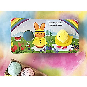 One, Two, PEEP! Peeps Finger Puppet Board Book Easter Basket Gifts or Stuffer Ages 0-3