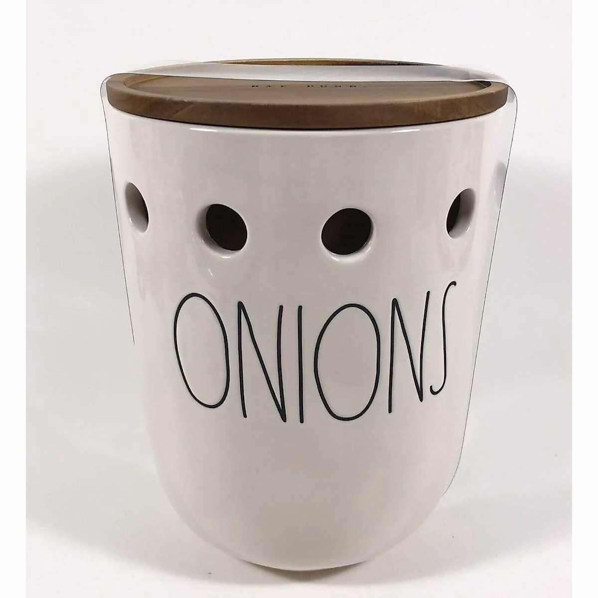 Rae Dunn By Magenta ceramic ONIONS Cellars - Wood Tops