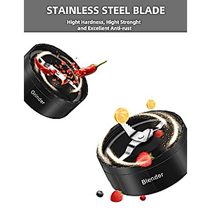 Sangcon 5 in 1 Blender and Food Processor Combo for Kitchen, Small Electric Food Chopper for Meat and Vegetable, 350W High Speed Blenders with 2 Speeds and Pulse for Smoothies and Shakes