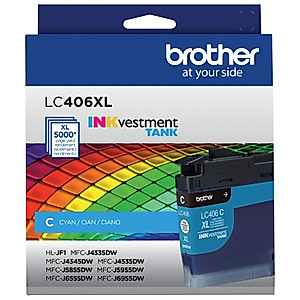 Brother LC406XLC High Yield Cyan Ink Cartridge
