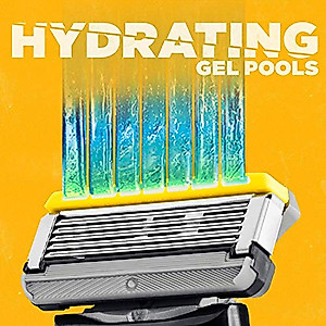 Schick Hydro Sense Energize Mens Razor Blade Refill With Skin Guards, Includes 12 Razor Blades Refills