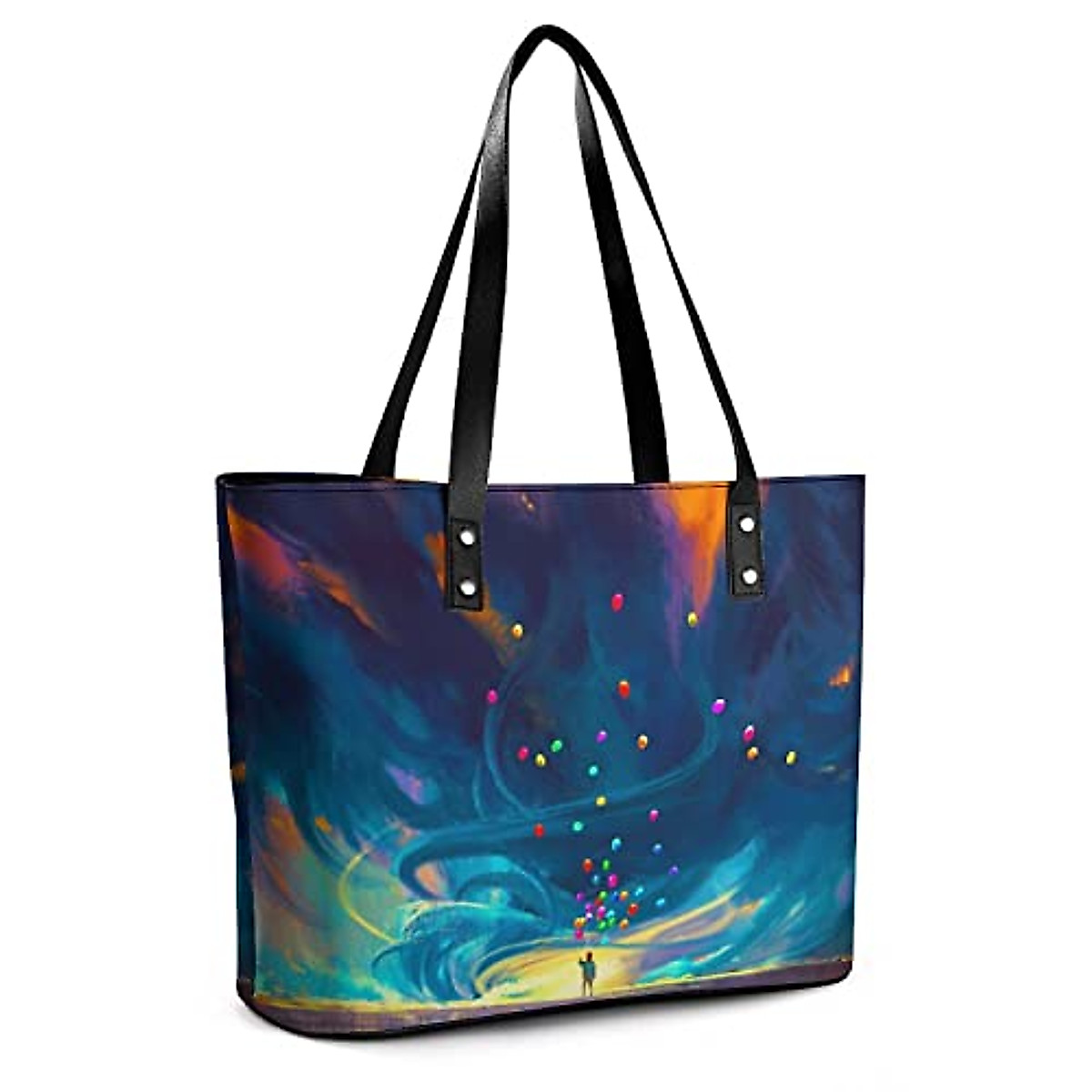 Womens Handbag Balloon Leather Tote Bag Top Handle Satchel Bags For Lady