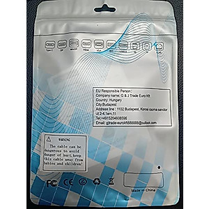 CableDeconn DisplayPort 1.4 to HDMI 2.1 8K Cable 2 m Converter 8K @ 30Hz 4K @ 120Hz Directional Compatible with DisplayPort PC and HDMI Displays