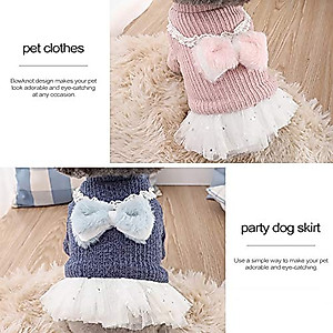 - Supplies Party Pet Clothes Outfit Apparels Adorable Birthday Winter Dress Fashion Lovely Costume Dogs Costumes Cat and Dog Clothing Warm Puppy for Comfortable Small Daily