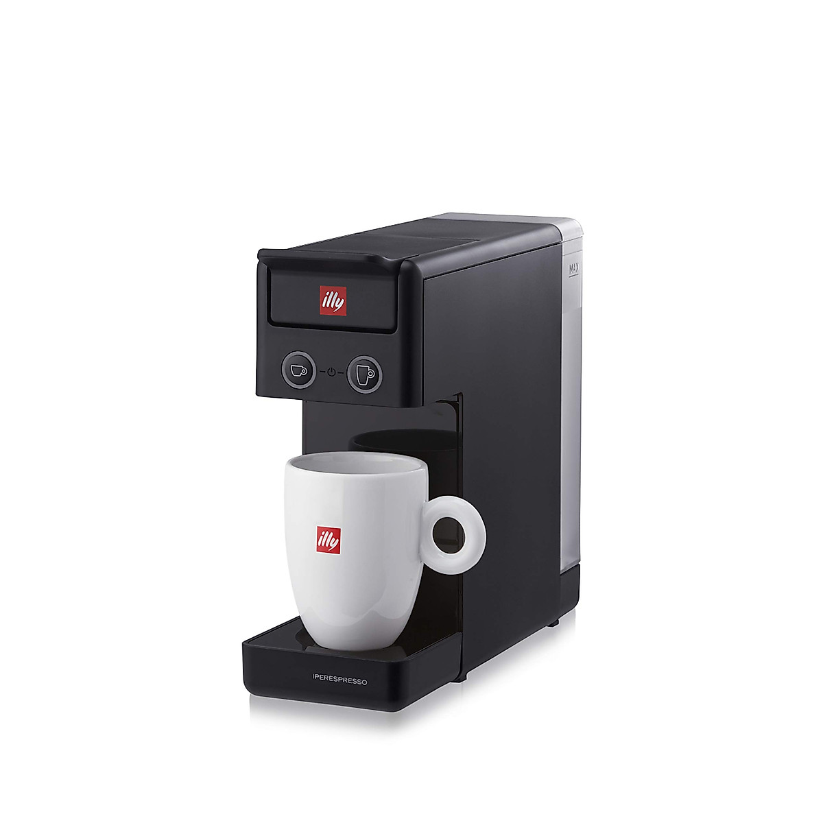 Illy Y3.3 Single Serve Espresso and Coffee Capsule Machine, 12.20x3.9x10.40 (Black)