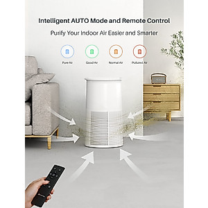 Air Purifier Large Room 1000 sq ft - Dreamegg Hepa Air Purifiers for Home Large Room/Bedroom with Night Light, CADR 510+, Auto Mode, UV-C Air Cleaner Remove 99.97% of Dust, Pet Dander, Smoke, Pollen