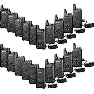 Retevis RT22S 2 Way Radios, Portable and Mini Walkie Talkies for Adults, Channel Display, Hands Free Two Way Radios Rechargeable for Daycare Business Warehouse Retail Church(20 Pack)