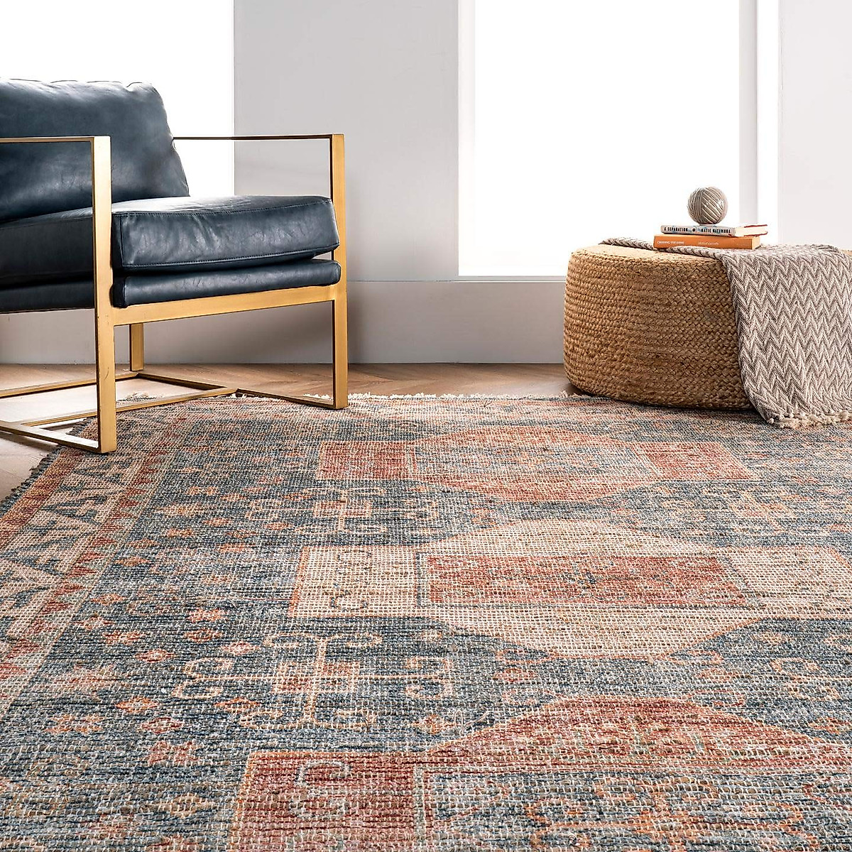 nuLOOM Jacquelyn Flatweave Area Rug, 6' Square, Multi