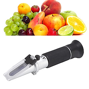 Three In One 0 140 Juice Refractometer Brix Refractometer Handheld Brix Meter Wine Juice Sugar Content Detector For Homebrew Kit Home Gardening Kitchen