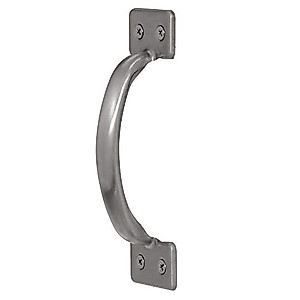 Everbilt 6-1/2 Inches Rust Resistant Stainless Steel Door Pull Handle - Polished Shine Heavy Duty Door Hardware with Screws - Ideal for Outdoor, Garage, Interior Metal or Wooden Doors and Barn Gates