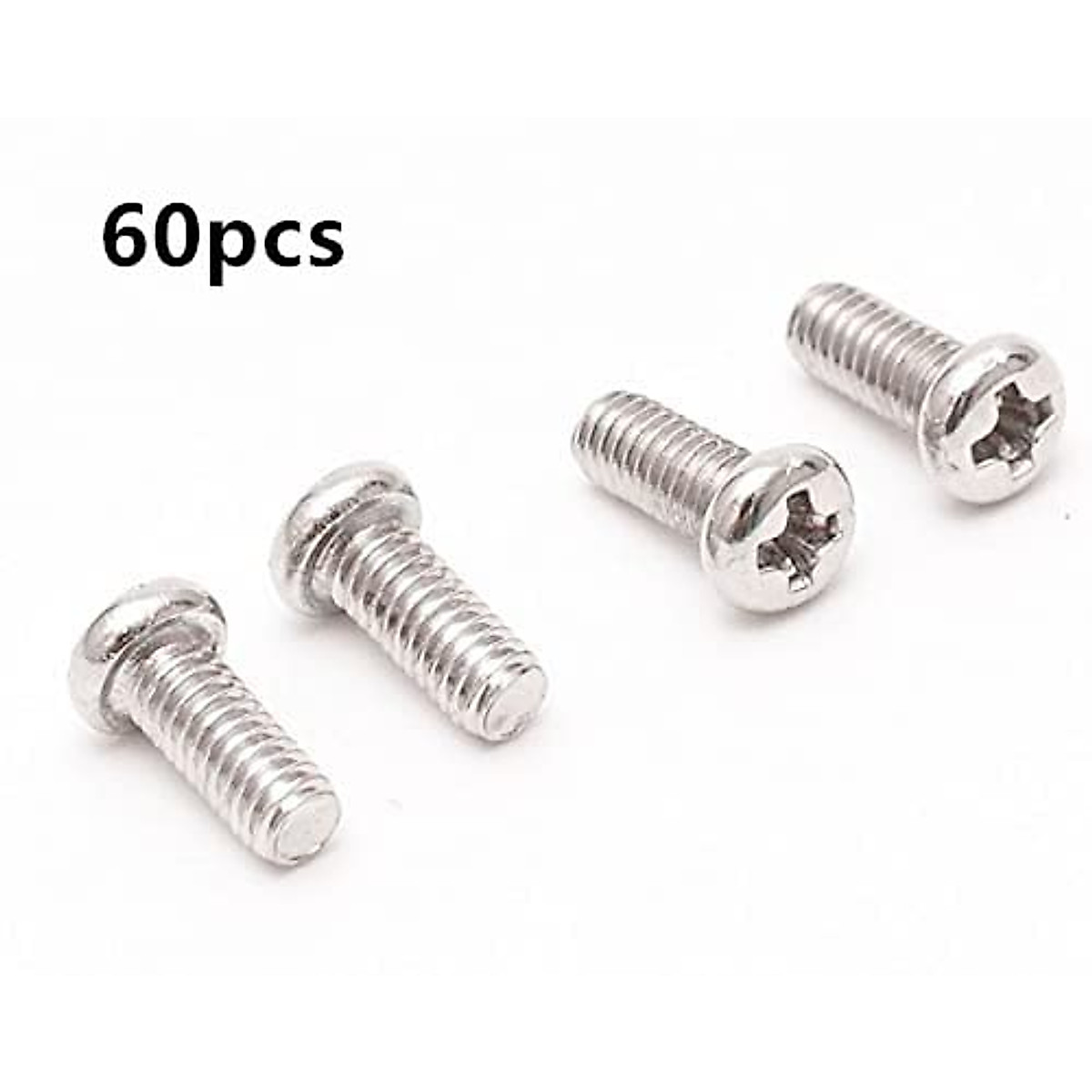 LuoQiuFa VESA Computer TV LCD MonitorBracket Mounting Phillips Head Screws M4 x 10mm (60 PCS)