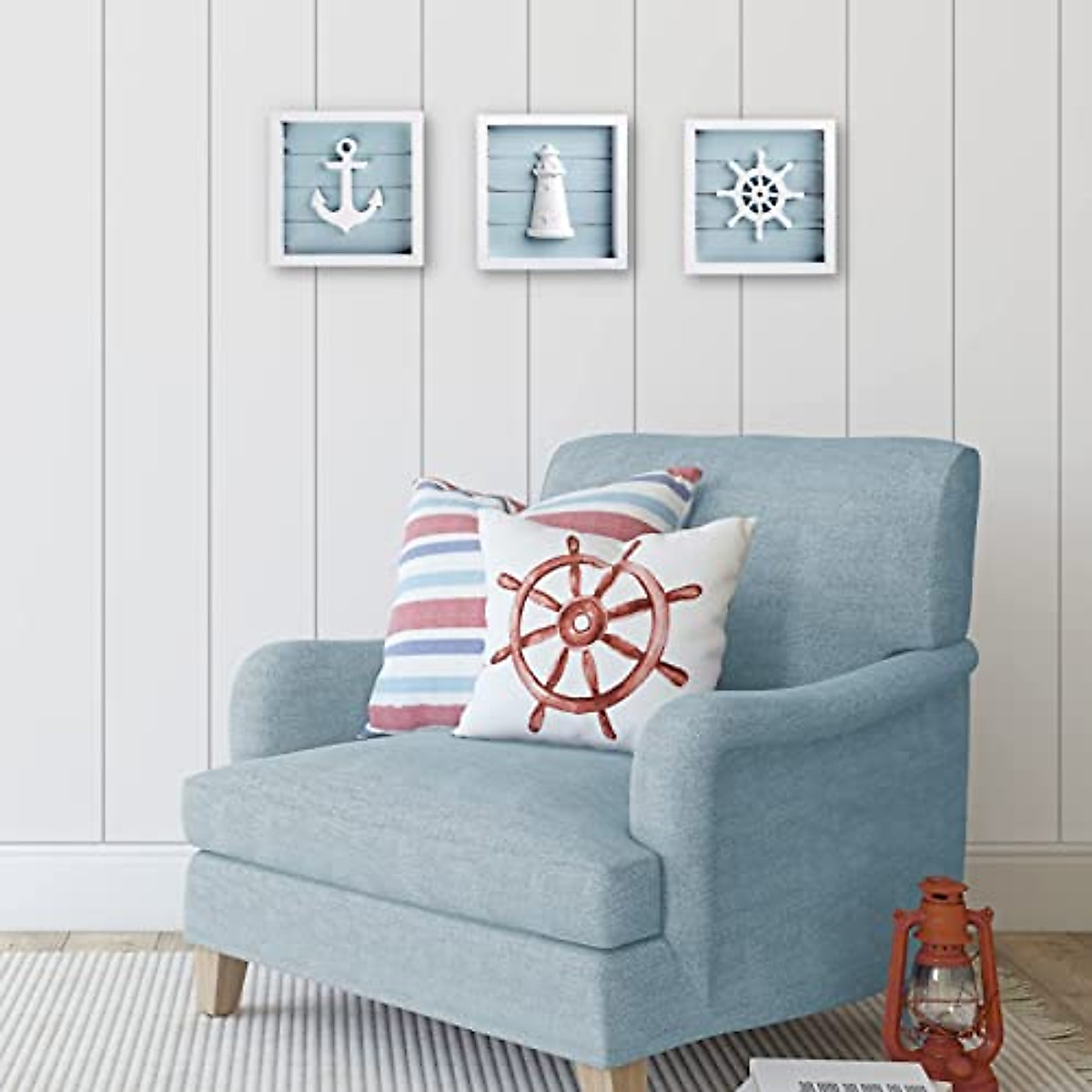 Nautical Wall Decor Set and Bathroom Accessories