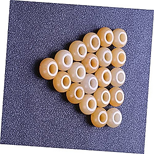 Gemstone Bracelet 20pcs Agate Jewelry Necklace Beads Loose Chakra Beads Gemstone Donut Beads Natural Beads Beading Kits Jewelry Beads DIY Beads Beaded Semi-precious Stones