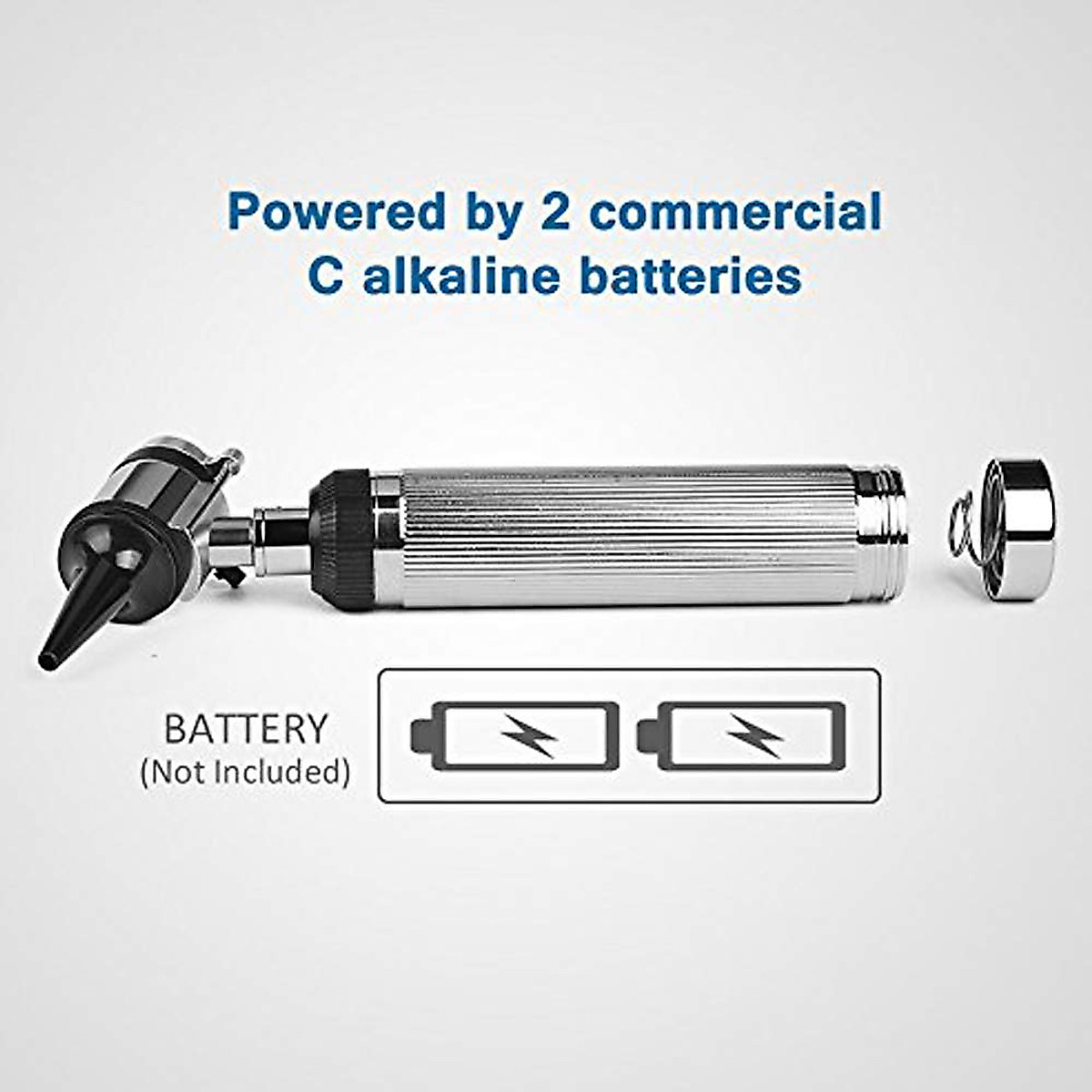 Ear Otoscope Kit - 4X Magnifying Ear Scope with Lights Endoscope Diagnostic Medical Instrument Otoscope - 3 Speculum Tips Inspect Ear for Children, Adults, Doctors, Veterinary, Pets Screening
