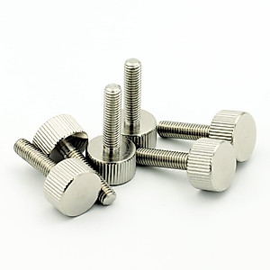 M3 x 10mm Thumb Screws Plain Type Metric (Thread Dia. 3.0mm) Knurled Head,10 Piece
