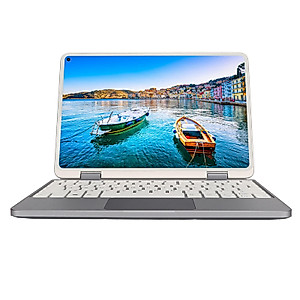 Airshi Laptop, Notebook 2 in 1 FHD Display 100-240V Touch Screen 360 Rotating 8+1TB Memory for Home (8+1TB US Plug)