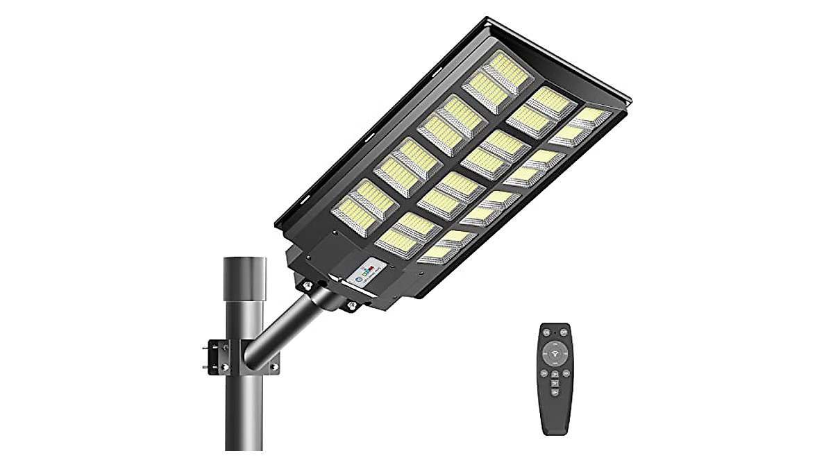 VOOJOY 1600W Solar Street Lights - Super Bright & Smart