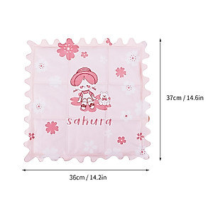 Tnfeeon Cooling Cushion Pad, Ice Pad PVC Liquid Ice Pillow Ice Pillow Block Waterproof Ice Pad for Home Office Chair Cars(7853)