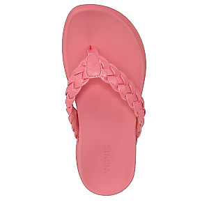 Vionic Kenji Women's Toe-post Platform Wedge Sandal Shell Pink - 8.5 Medium