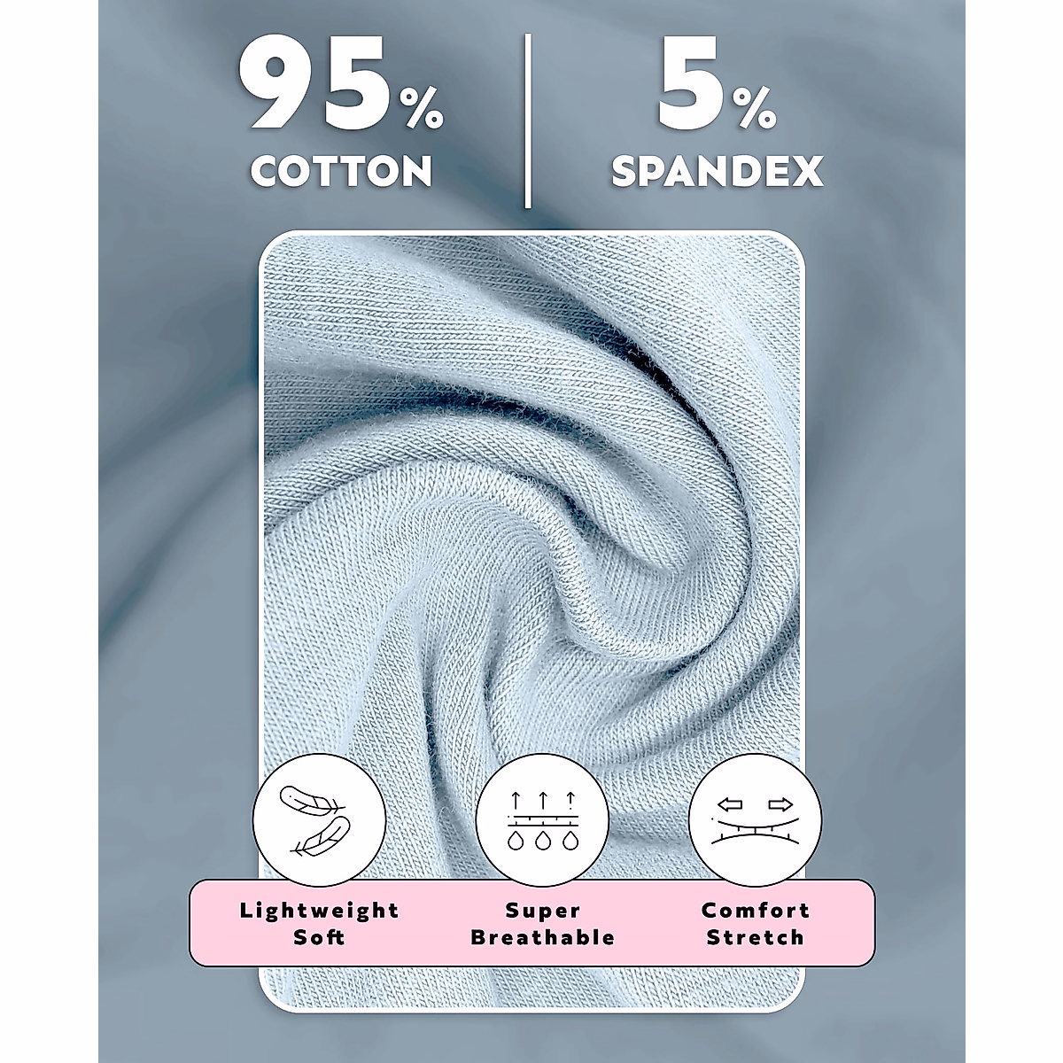 Sexy Basics Women's Active Sport Thong Panties Underwear - Multi Packs