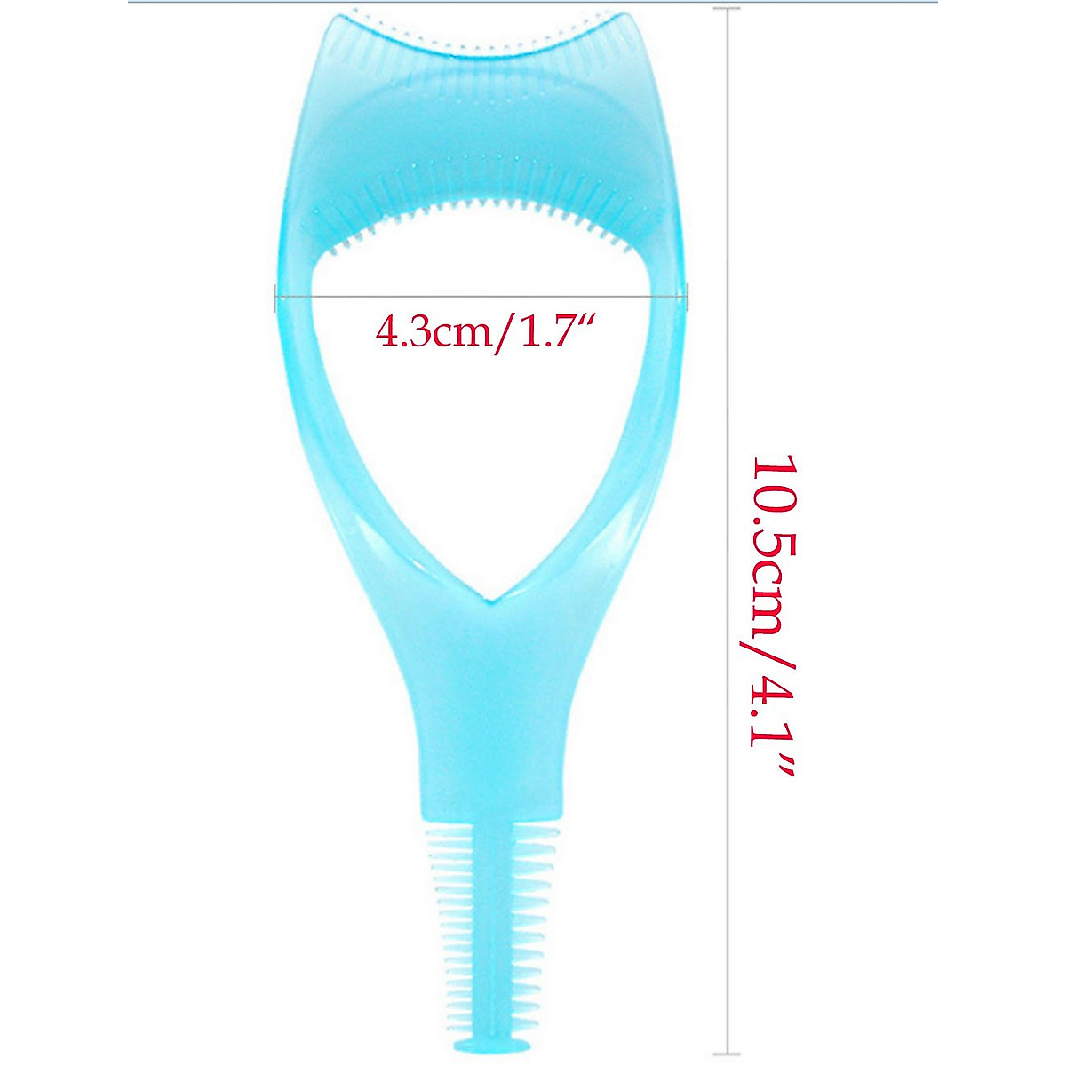 yueton 2pcs 3 in 1 Makeup Eyelash Tool Upper Lower Lash Mascara Applicator Guide Eyelash Comb Cosmetic Tool