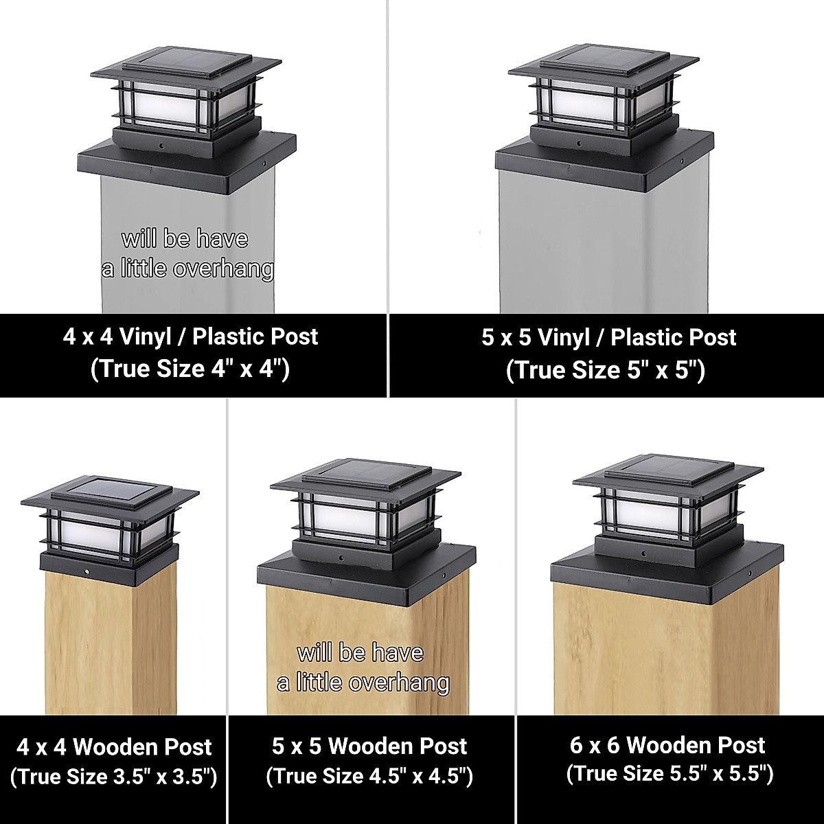 Dynaming 8 Pack Solar Flame Post Lights Outdoor, Solar Powered Fence Post Cap Lights, High Brightness Flickering Flame SMD LED Lighting Decor for Garden Deck Patio, 4x4, 5x5 or 6x6 Vinyl/Wooden Posts