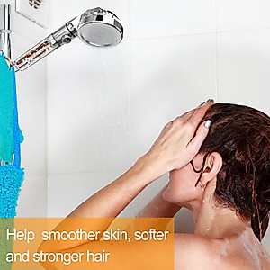 BLMHTWO 3 Packs Replacement Anion Mineral Shower Head Bead Four Color Shower Head Beads Shower Filter Water Stone Beads Filtration Mineral Beads Stones Balls Suitable for Filtered Shower Head