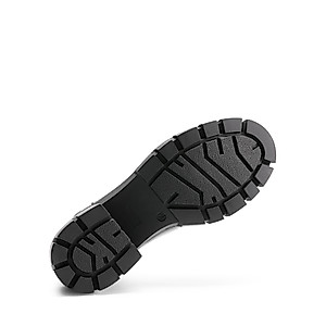 DREAM PAIRS Women's Elastic Chelsea Ankle Boots Platform Low Chunky Block Heel Lug Sole Slip on Fall Heeled Booties Shoes, SDAB2316W, Black, Size 9