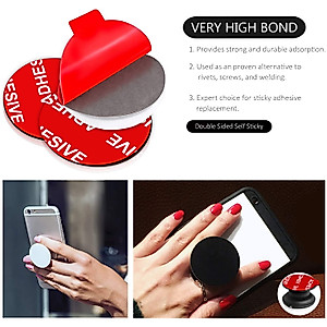 Very High Bond Sticky Adhesive, AZXYI 9 Pack Adhesive Replacement for Socket Base, 1.4 inches Double Sided Sticker Tapes for Phone Collapsible Grip & Stand Base