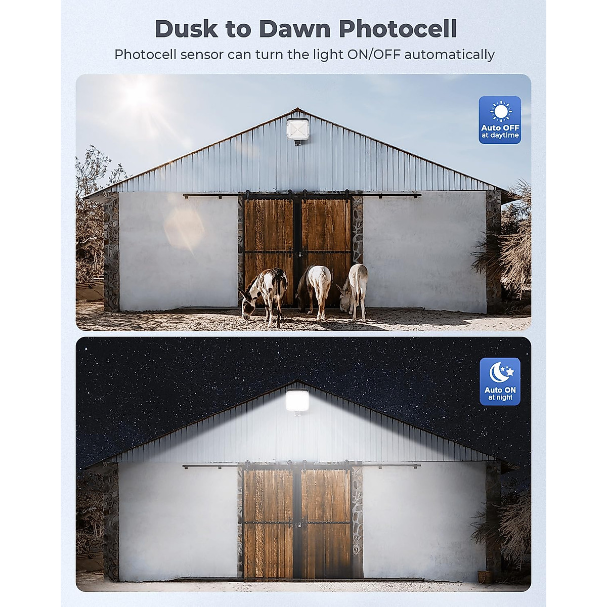 AGranTOP LED Parking Lot Light, 150W 21000LM Dusk to Dawn Outdoor Lighting Adjustable Outdoor Light Poles IP66 Waterproof Commercial Street Light for Yard, Barn, Driveway, Sport, Highway