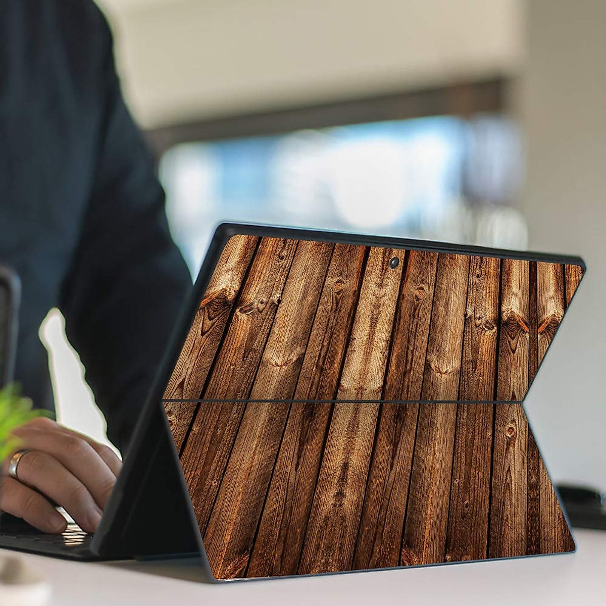 IT'S A SKIN Microsoft Surface Pro 6 (fits Most Older Models) Decal Vinyl Wrap | Wood Panels Cherry Oak