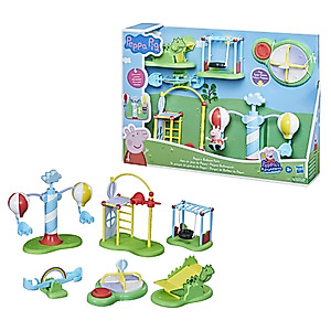 Peppa Pig Peppa’s Adventures Peppa’s Balloon Park Preschool Toy, Playset Perfect for Easter Basket Stuffers, Great Gifts Toys for Kids (Amazon Exclusive)