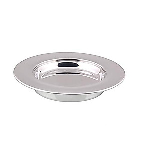 Communion Ware Holy Wine Serving Tray with A Lid & A Stacking Bread Plate with A Lid - Stainless Steel (Mirror/Silver)