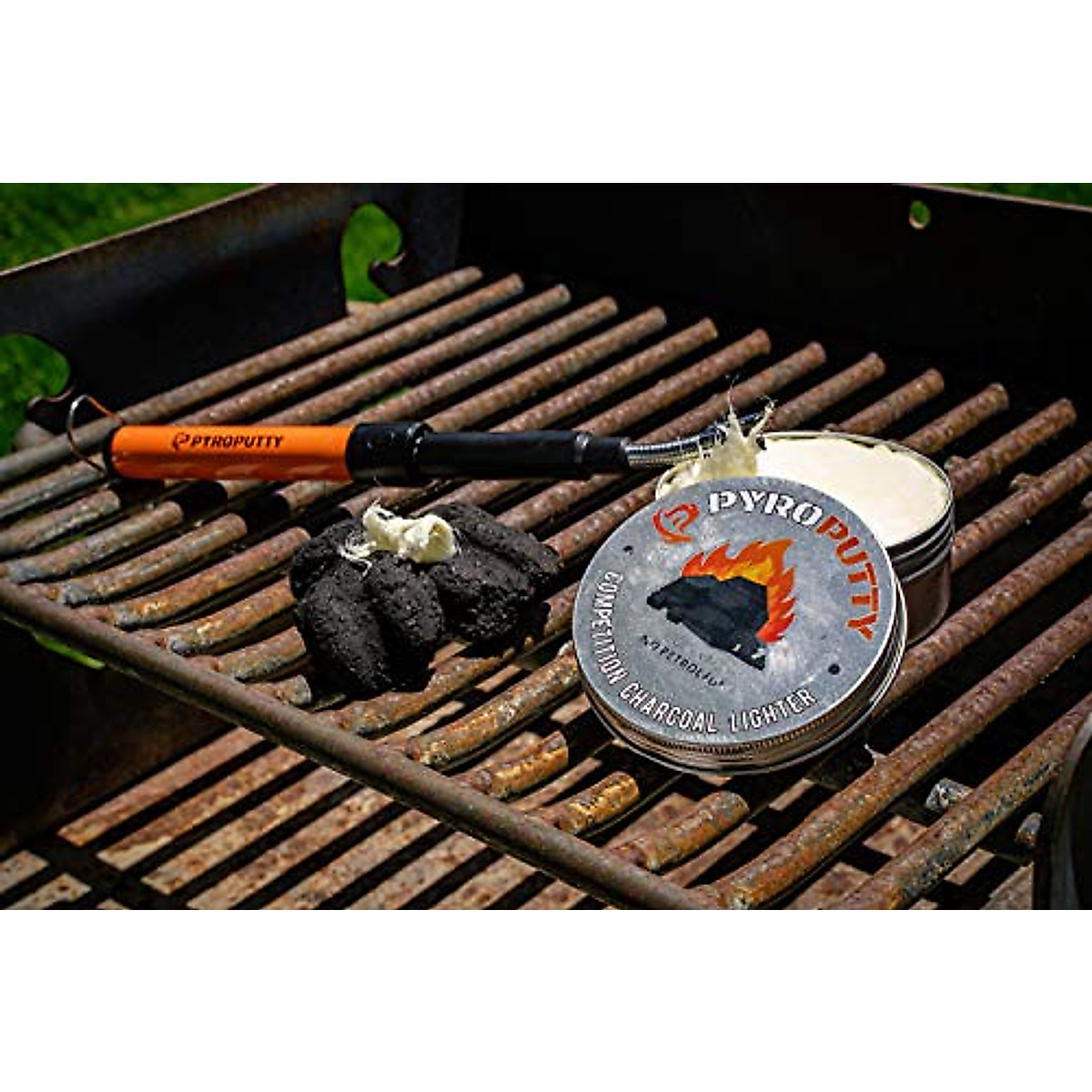 Phone Skope PYRO Putty Winter, Summer, Eco Blend, Emergency Survival Fire Starter (2 oz BBQ/Charcoal)