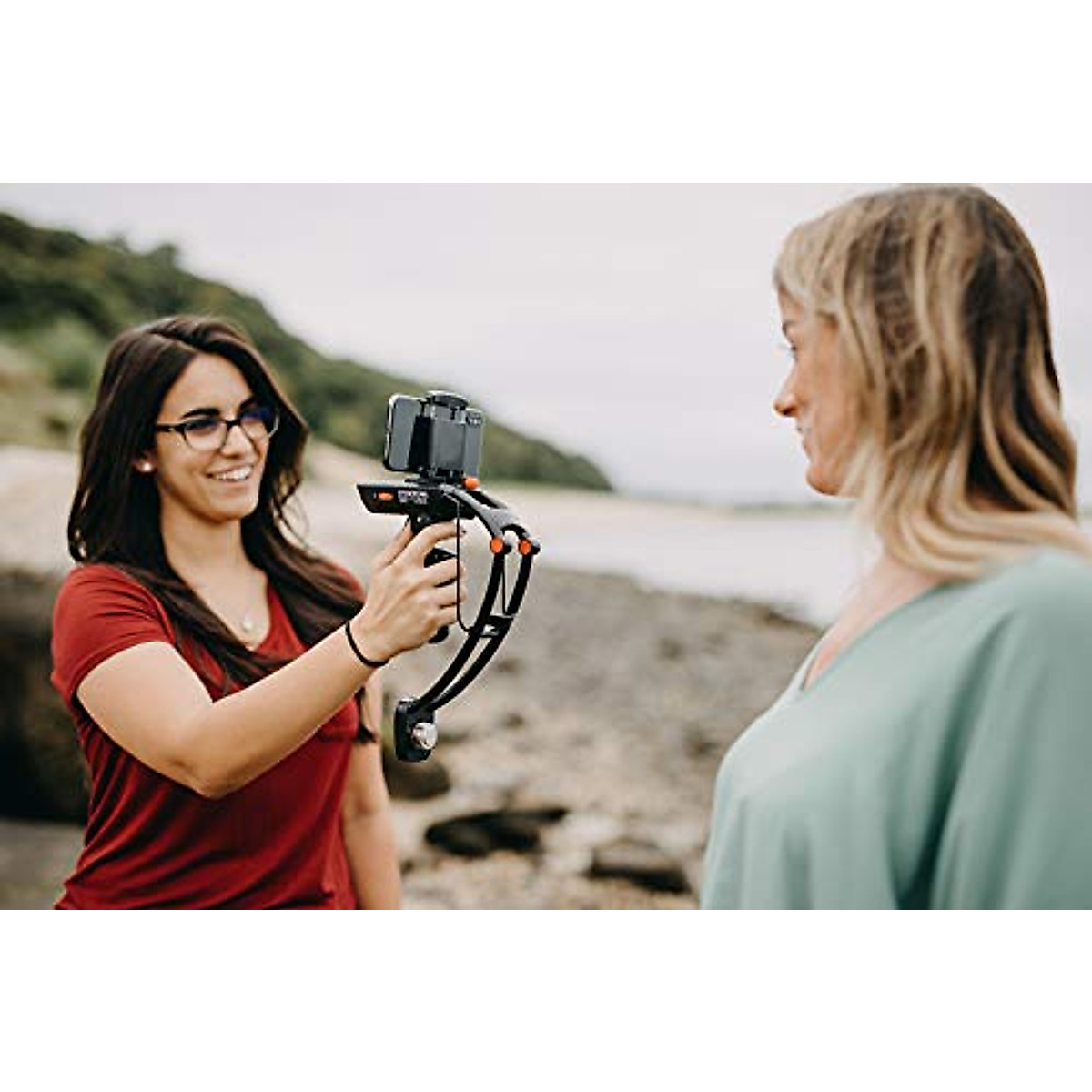 Steadicam Volt Electronic Handheld Gimbal Stabilizer for All IPhone XS, XS Max & XR, All Samsung S9/S9+ & GoPro Hero, Black, compact