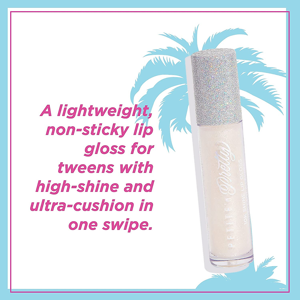 Petite 'N Pretty Snow-Glowed Travel-Size 10K Shine Lip Gloss Trio for Kids, Children, Tweens and Teens- High Shine and Lightweight- Non Toxic and Made in the USA