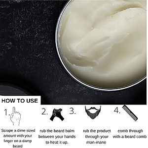 BAHAWAT Clementine & Lavender Beard Conditioner - Styles, Strengthens & Softens - Natural & Organic Formula - ZERO GRIT - Reduces Itch, 2 ounce