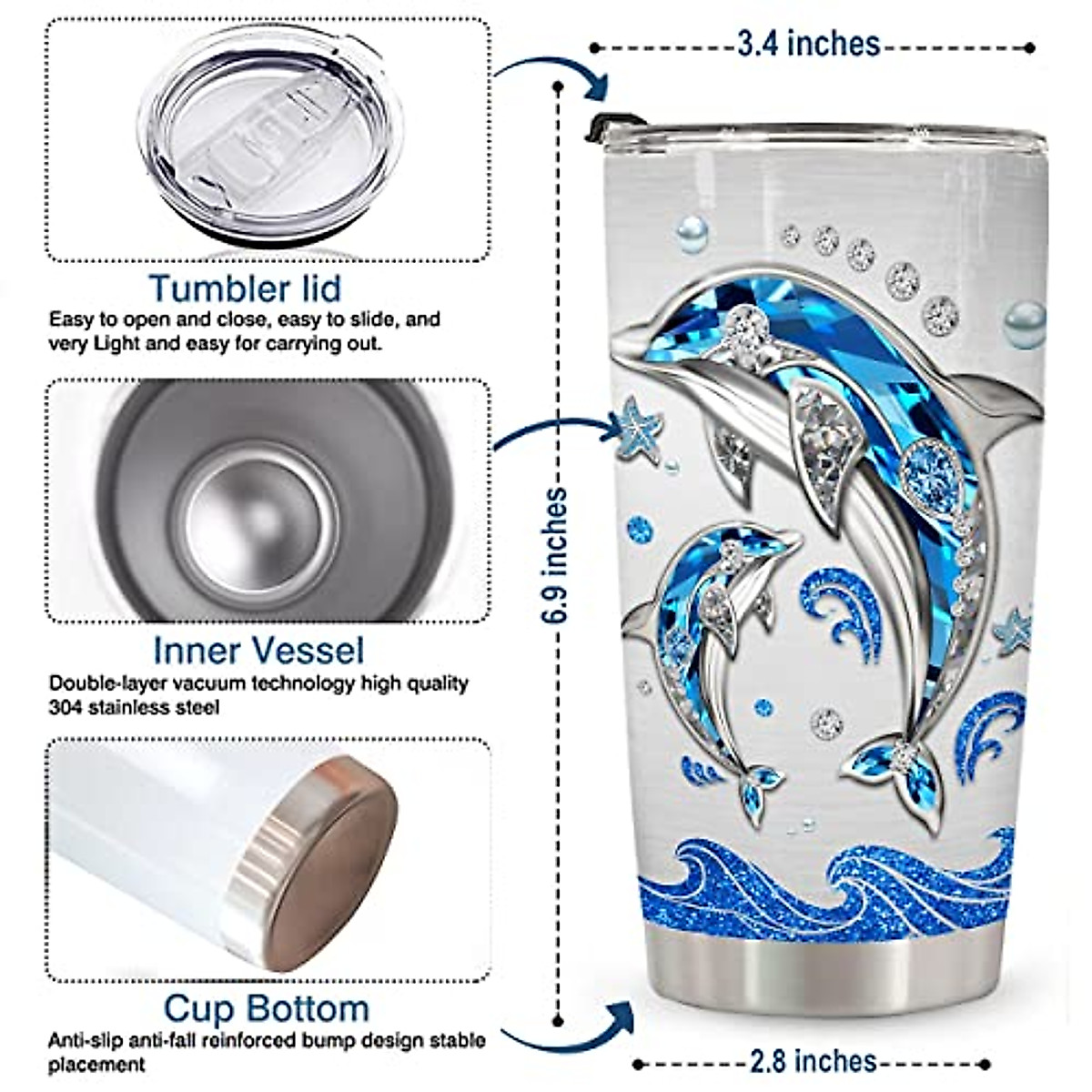 Fastpeace Daughter Gifts From Mom - Mothers Day, Birthday Gifts For Daughter - Graduation Gifts For Daughter, Daughter Gifts From Mom Dad, To My Daughter 2D Printing Tumbler 20oz