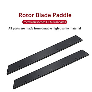 GELASKA 23-3730 Rotor Blade Paddles with 23-3170 Scraper Bar for Toro S-200, S-620, S200, S620 and Snow Master 20 Snowblowers
