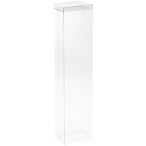 DollSafe Clear Folding Display Box for Thin 11-12 inch Dolls and Action Figures, 3" W x 2" D x 12.5" H, Pack of 20