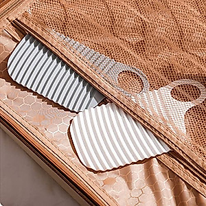 ZYAMY 2pcs Hand-held Mini Washboard, Plastic Washboard, Laundry and Scrubbing Clothes, Suitable for Home Travel, Outdoor, (Gray, White)