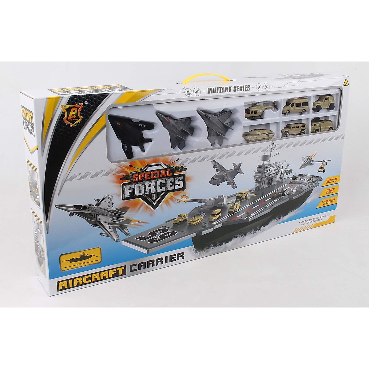 Daron Worldwide Trading Aircraft Carrier BP96243 Playset ,for 36 months to 180 months Gray