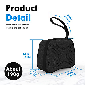 UPOK Travel Case For PS5 Controller - Playstation5 DualSense Single Game-Pad Hard Shell Box, EVA Storage Carrying Bag For PS5/PS4/Xbox/Nintendo Switch Games Control