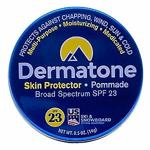 Dermatone Classic Tin | Advanced Therapy Skin Protection Balm | Moisturizing Skin Balm | SPF23 Sun Protection | Moisturizing| Heals & Repairs | Long Lasting | Great for Outdoors, Skiing, Running, Cycling, Hiking, 0.5 oz, 1-pack