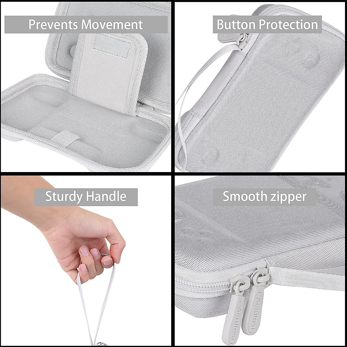 Aenllosi Hard Storage Case Replacement for Backbone One Mobile Gaming Controller (White,Case Only)