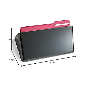 Officemate Wall File, Legal Size, Black (21442)