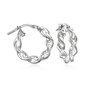 Ross-Simons Italian Sterling Silver Jewelry Set: 3 Pairs Of Hoop Earrings